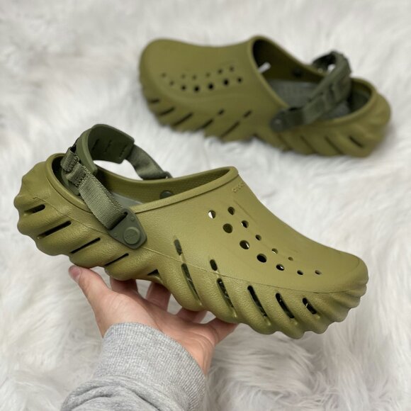 CROCS | Shoes | Crocs Echo Clogs Casual Shoes Green 279373ua New Mens ...